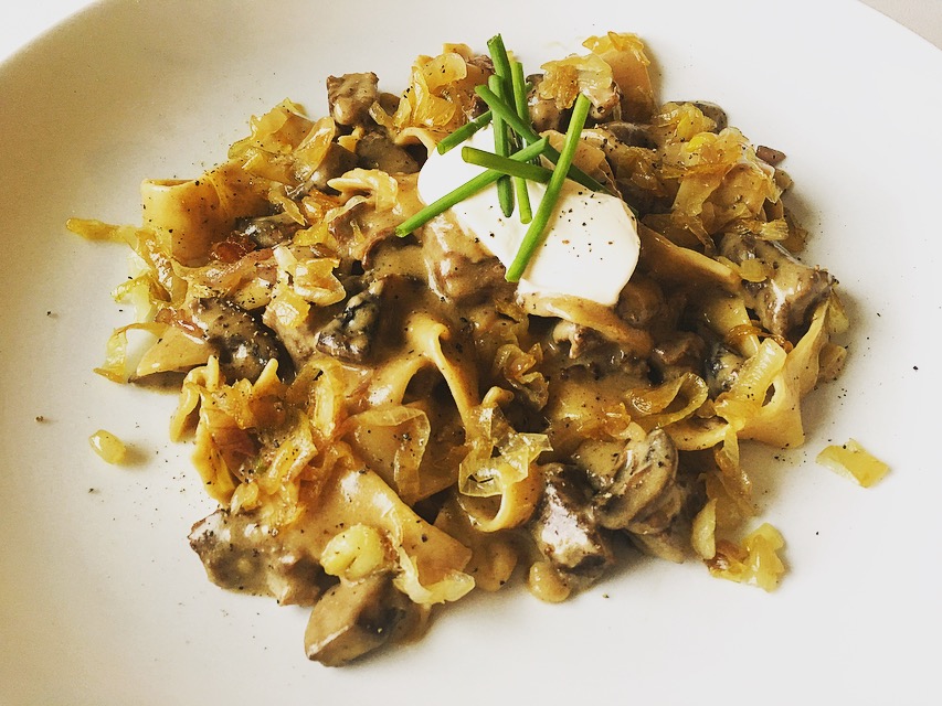 Short Rib Beef Stroganoff with Creme Fraiche and Caramelized Shallots ...