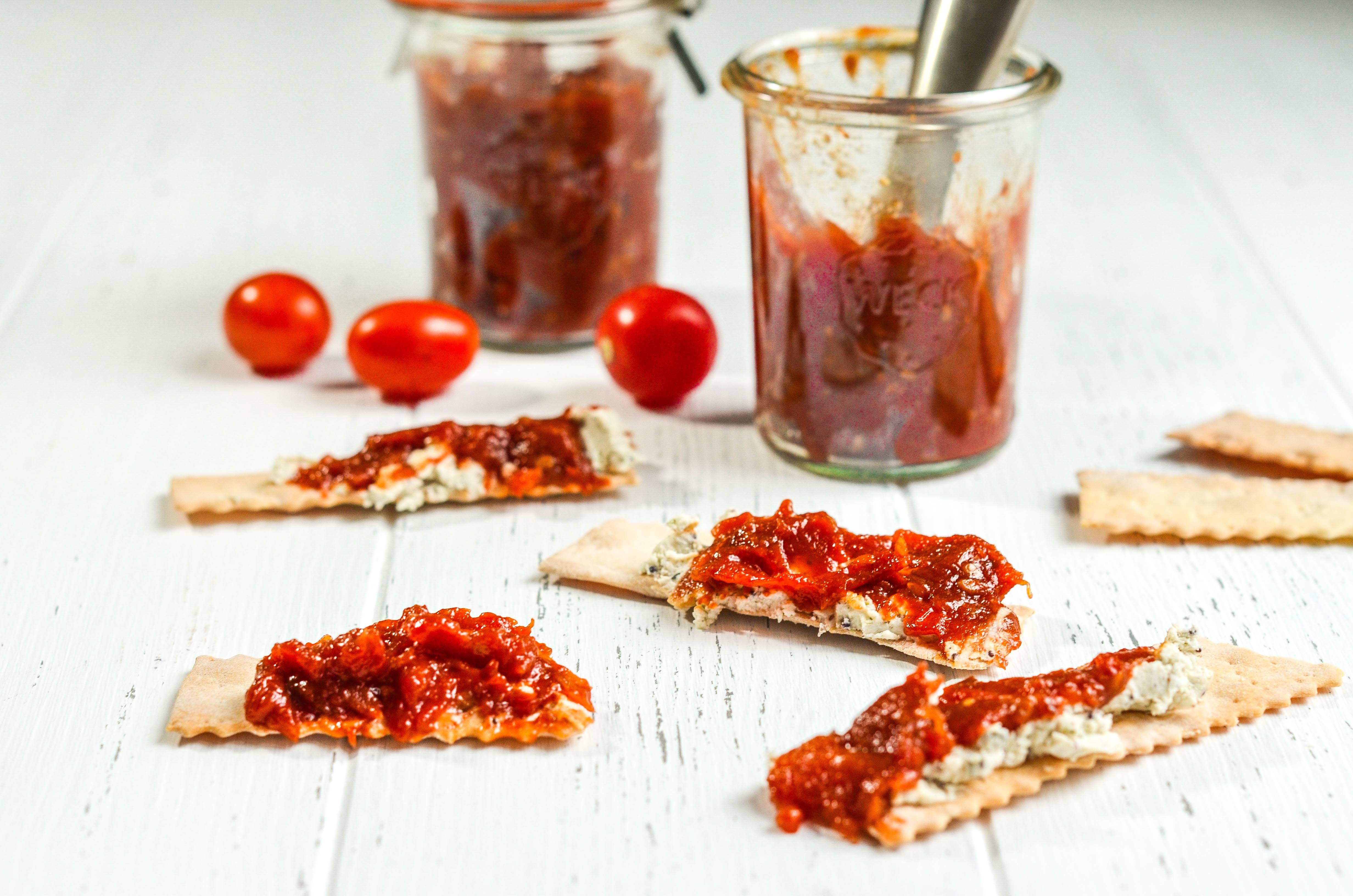 Sticky Tomato Jam - Never Not Hungry